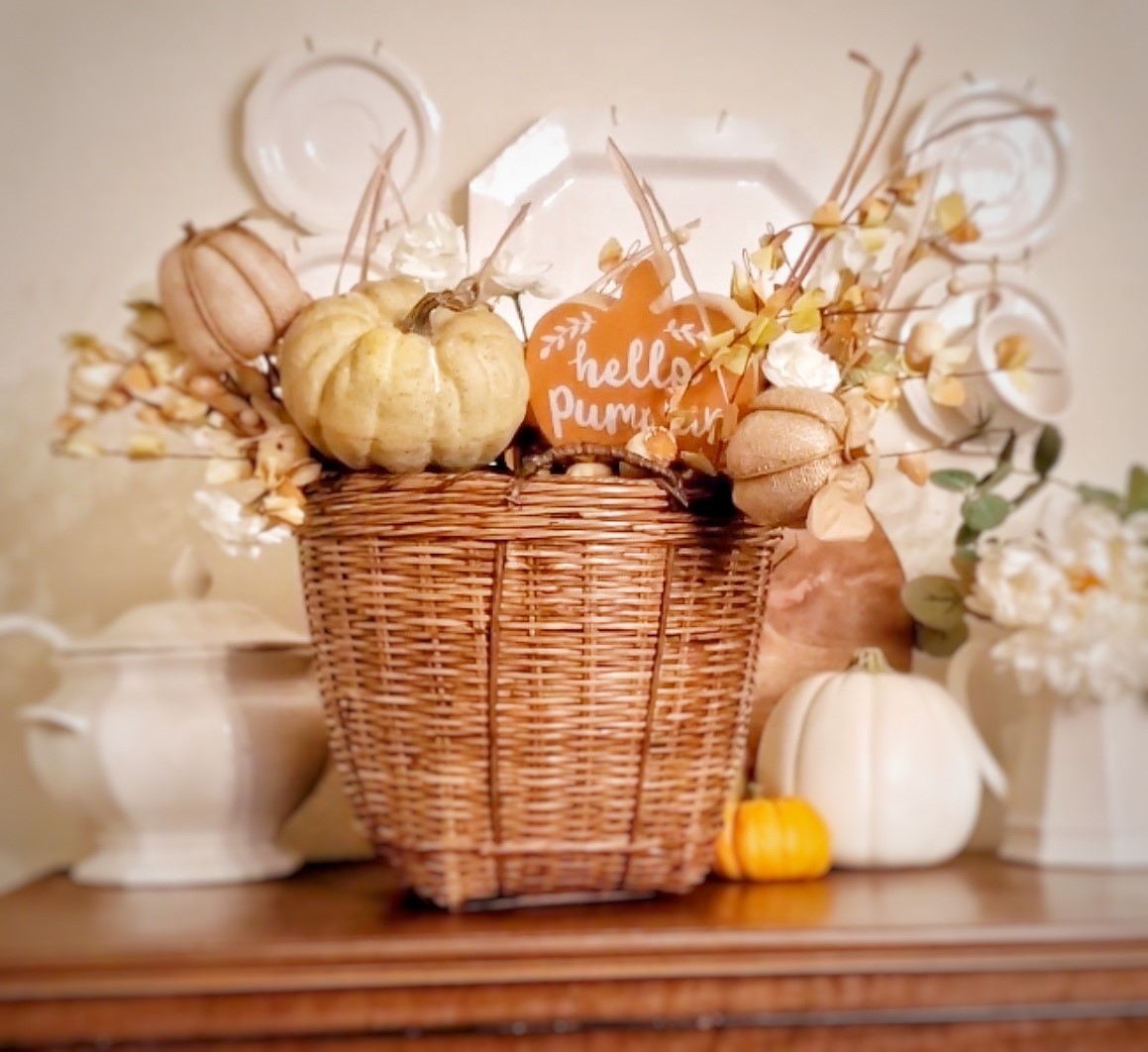 Super Easy Fall Basket DIY with a Trick - Victorian Lane Farms
