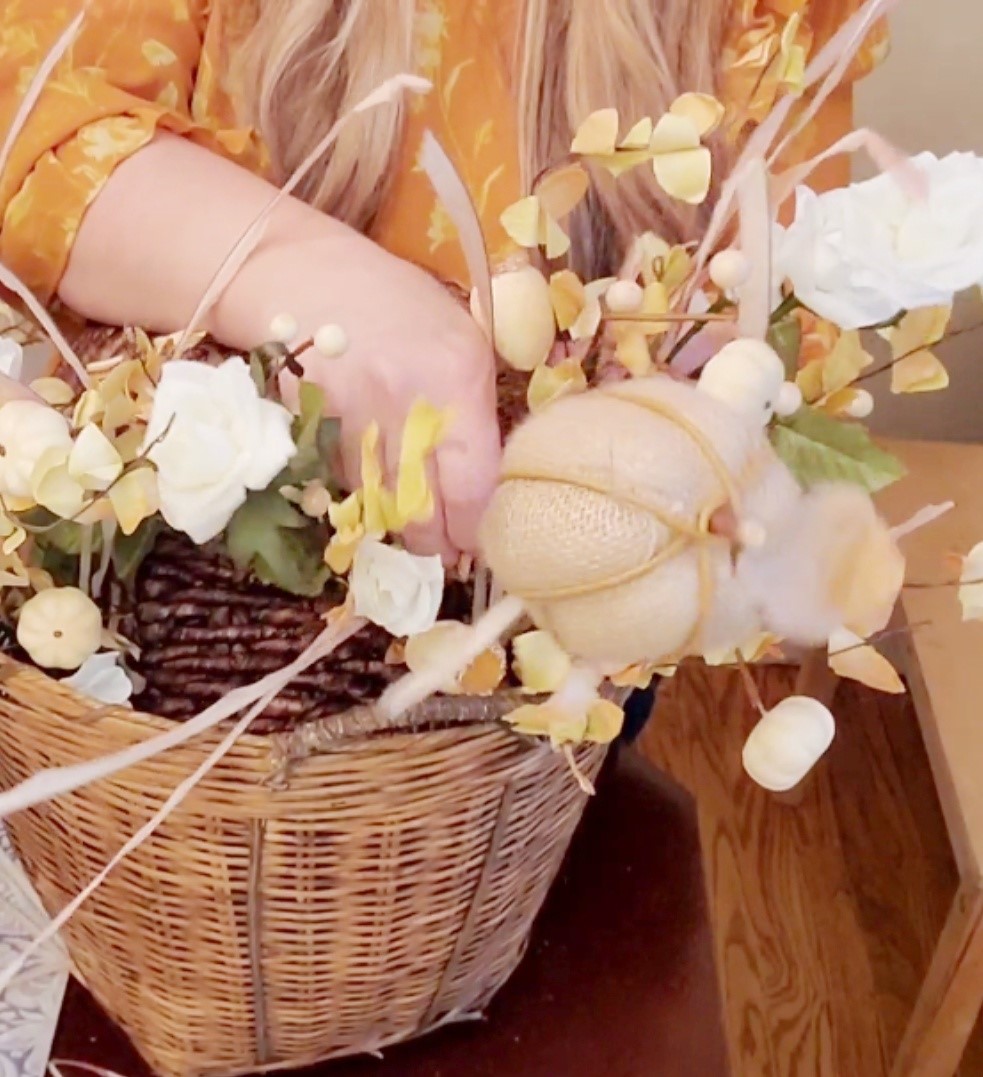 Super Easy Fall Basket DIY with a Trick - Victorian Lane Farms
