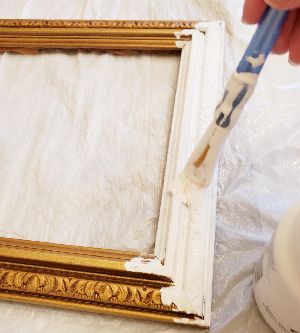 How To Makeover A Frame From Goodwill - Victorian Lane Farms