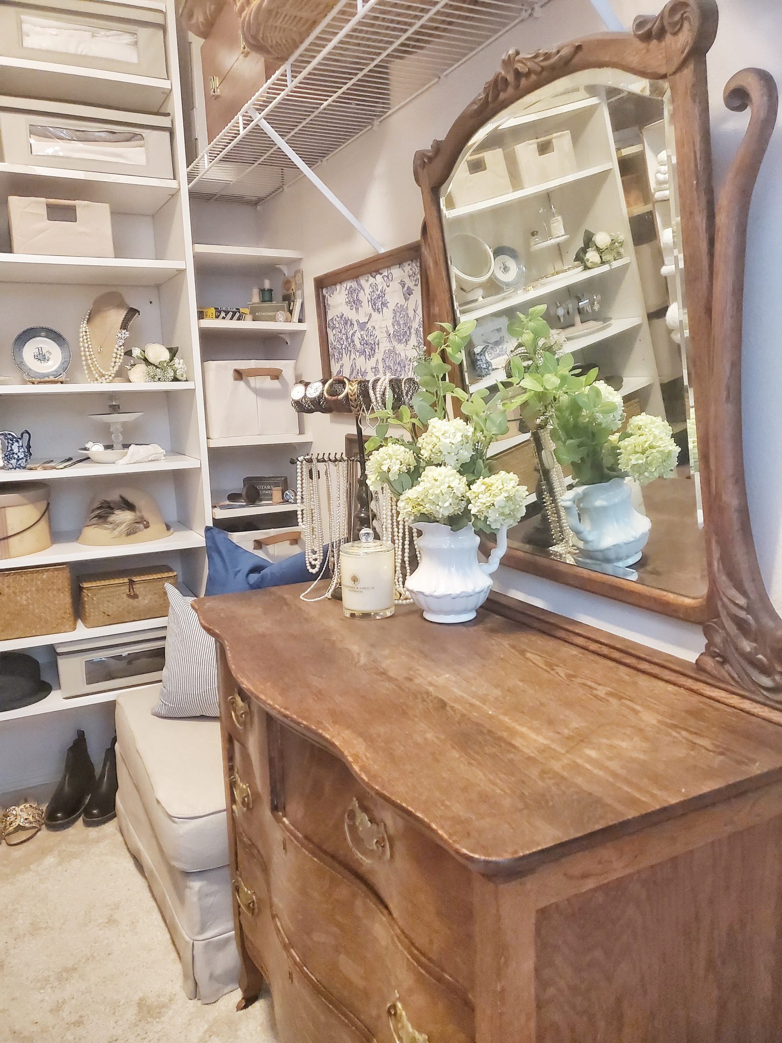 How to Organize Your Closet with Vintage Glam - Victorian Lane Farms