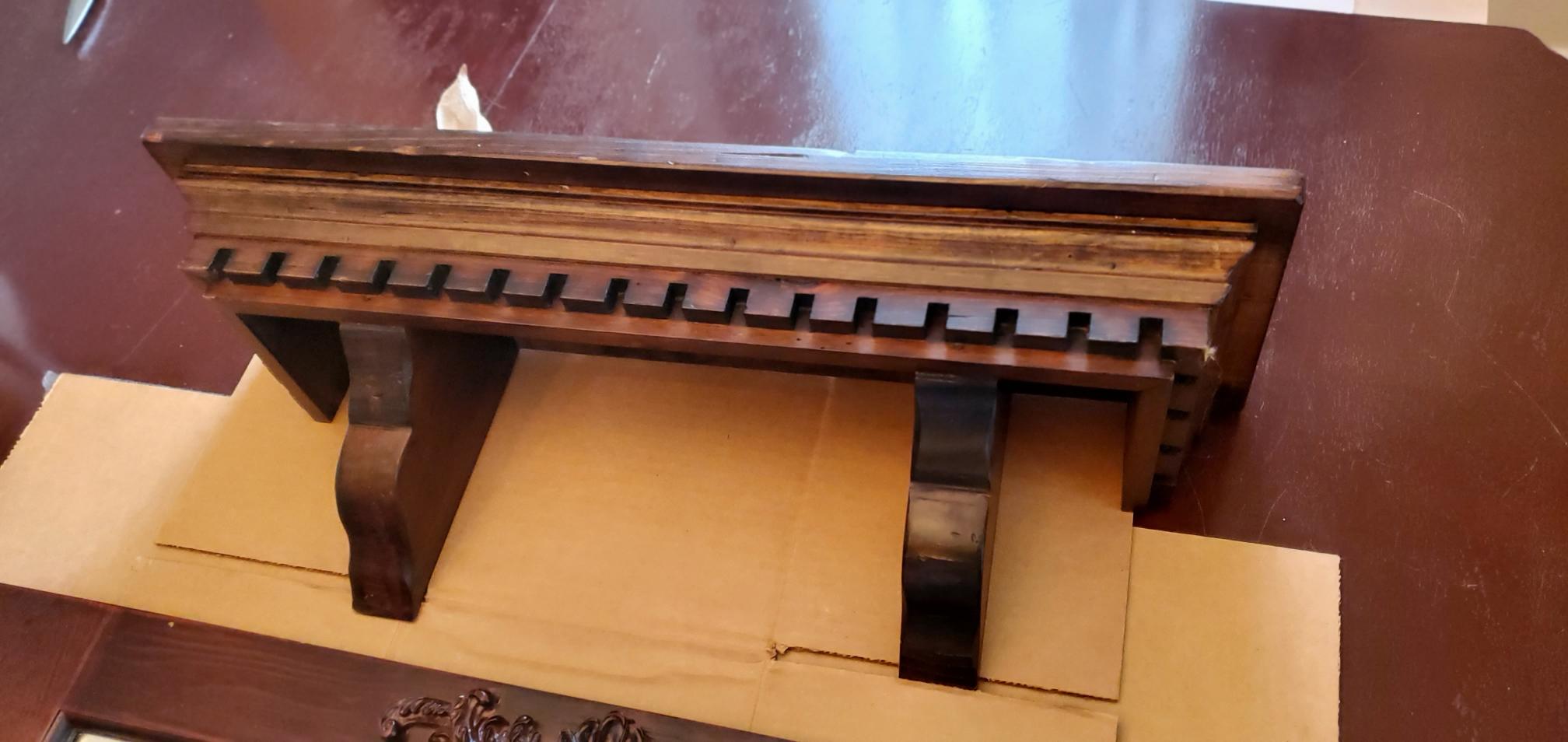 How to Give a Goodwill Shelf & Mirror a Vintage Vibe - Victorian Lane Farms